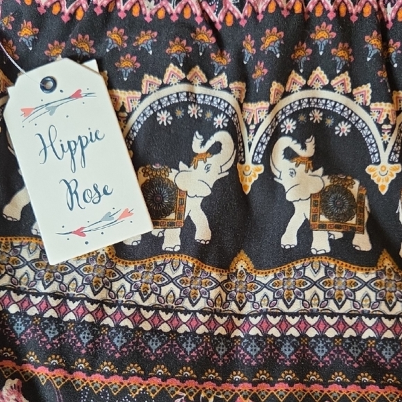 Hippie Rose | Pants & Jumpsuits | Hippie Rose Black Biadere Pink ...